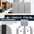 Office Acoustic Room Divider with Wheels, Sound Proof Dividers ...