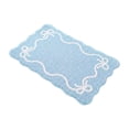 Bow Knot Bathroom Floor Rug, Soft Faux Fur Bath Mat, Absorbent Bedroom ...
