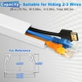 Cable Covers for Cords on Wall-392.5in Wire Hider for TV on Wall, White ...