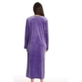 Just Love Women's Plus Size Zippered Plush Long Stretch Velour Robe ...