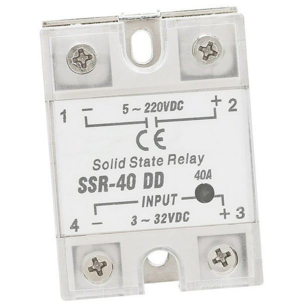 Solid State Relay, SSR 40 Relay, SSR 40 DD 40A 5 220VDC Solid State Relay For Industrial ...