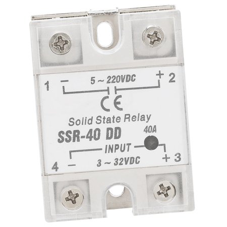 Solid State Relay, SSR 40 Relay, SSR 40 DD 40A 5 220VDC Solid State ...