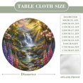 BCIIG Mountain Waterfall Floral Table Cloth, Waterproof Oil-Proof ...
