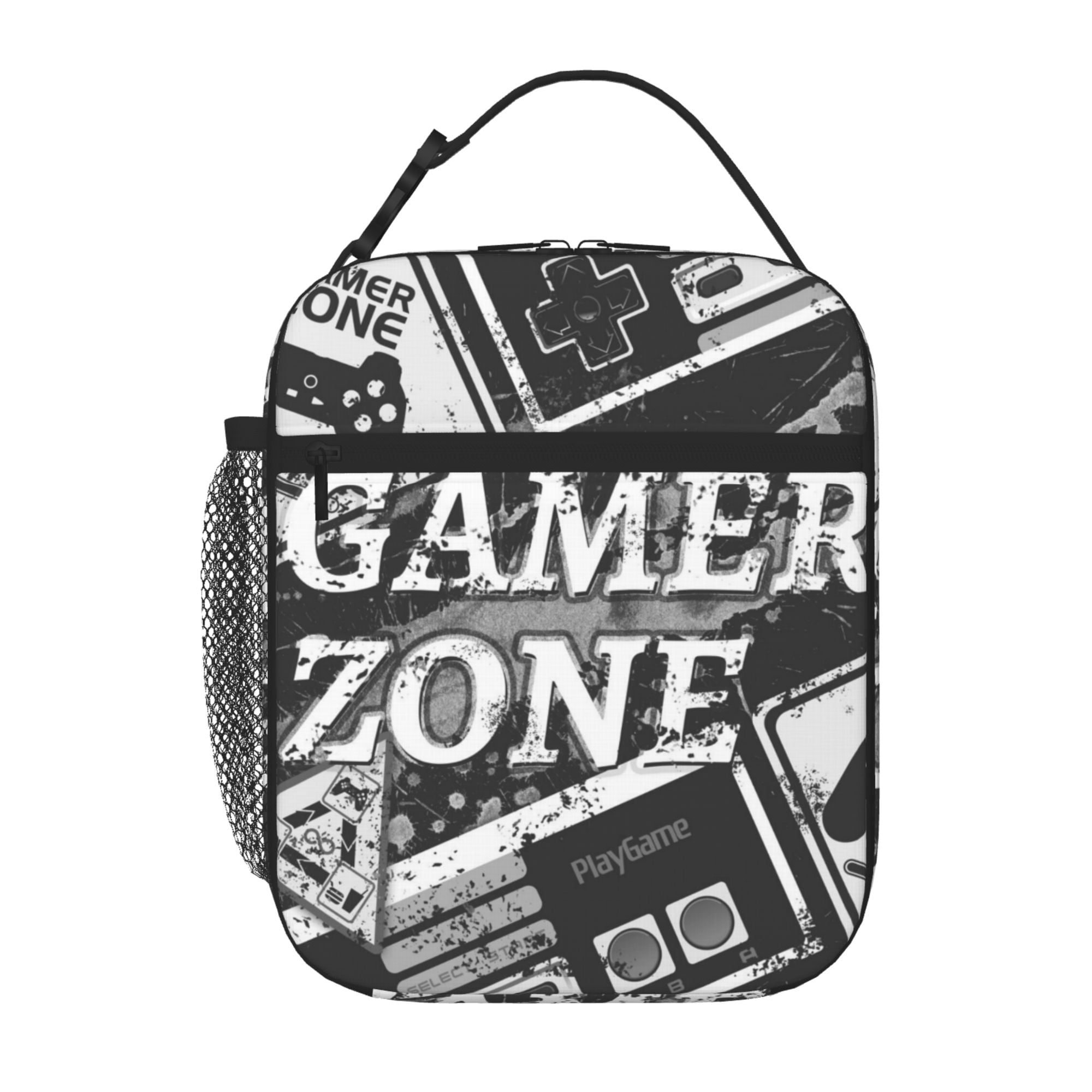 TEQUAN Portable Lunch Bag, Play Games Gamer Zone Pattern Reusable ...