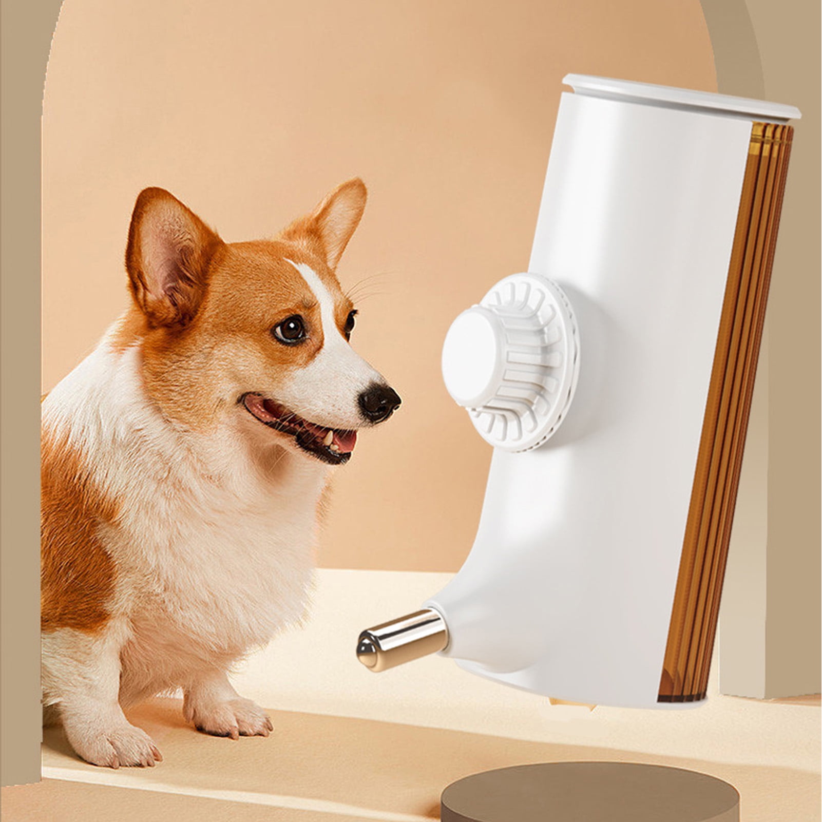 Click here for Loewten Dog Water Dispenser  White Coffee Roller B... prices