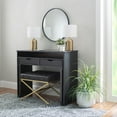 Linon Home Decor 33.88 x 42.13 x 15.38 in. Cary Extendable Console Desk ...