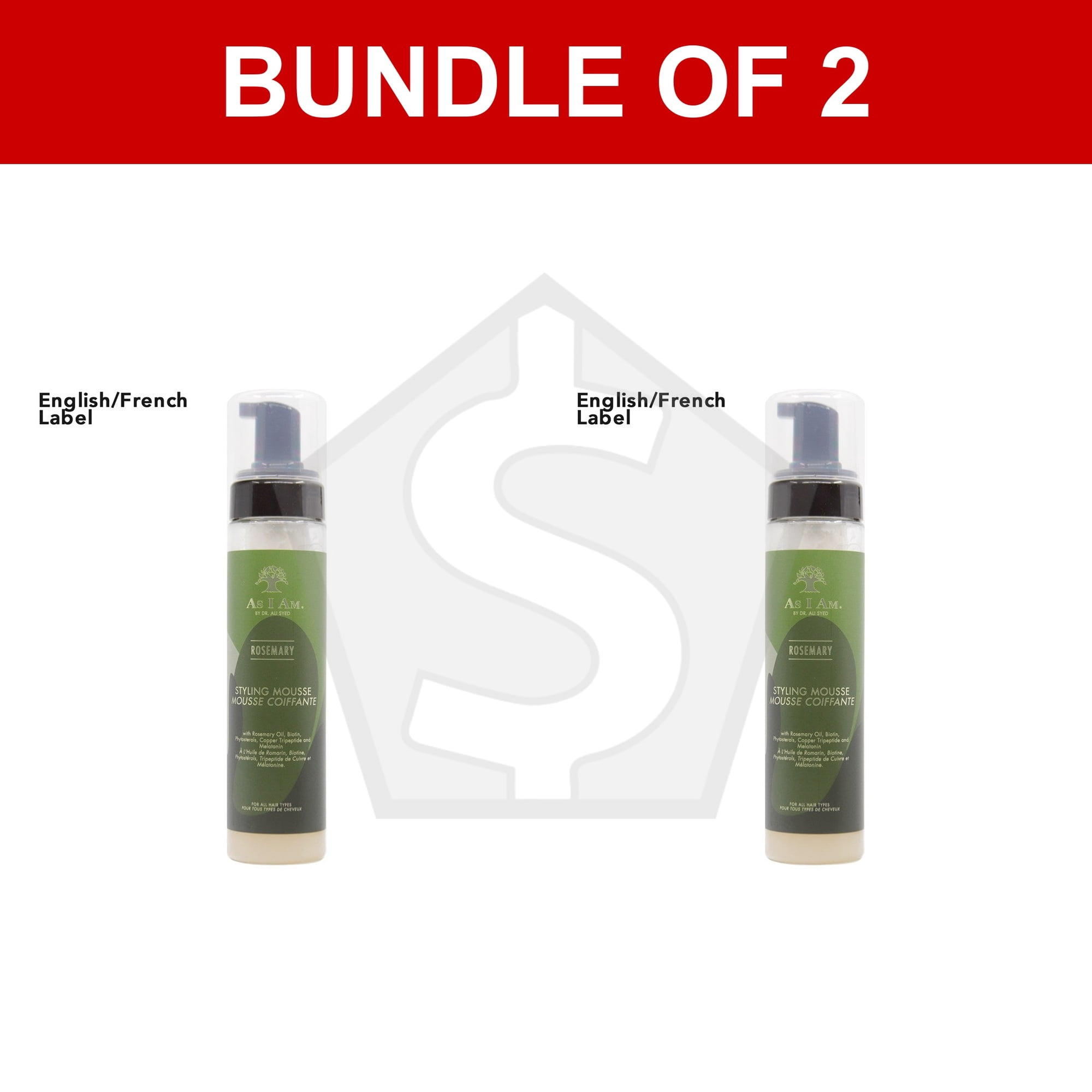 Click here for Bundle Of 2 - As I Am Rosemary Styling Mousse (8oz... prices