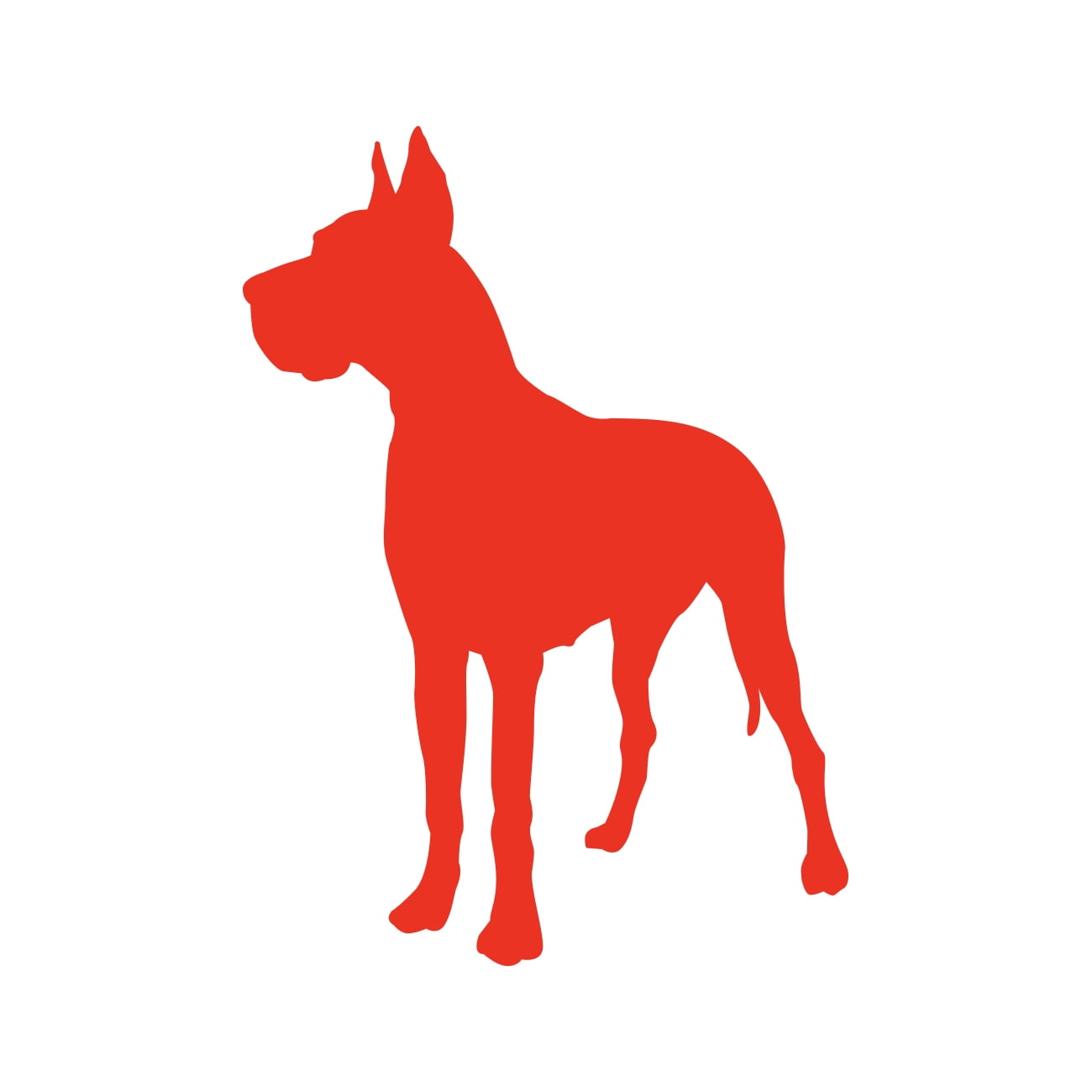 Great Dane Sticker Decal Die Cut - Self Adhesive Vinyl - Weatherproof ...