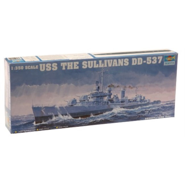 trumpeter 1/350 scale uss the sullivans dd537 destroyer - Walmart.com ...