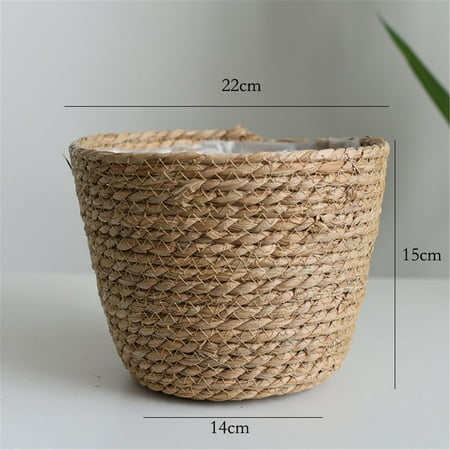 Fiogavroetic Flower Pots Cover Storage Basket Plant Woven Basket ...