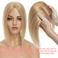 Clip In Hair Extensions 100% Remy Real Human Hair Piece Top Piece ...