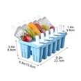 ‌12-Cavity Ice Cream Molding Kit for Home Refrigerator, Easy-Release ...