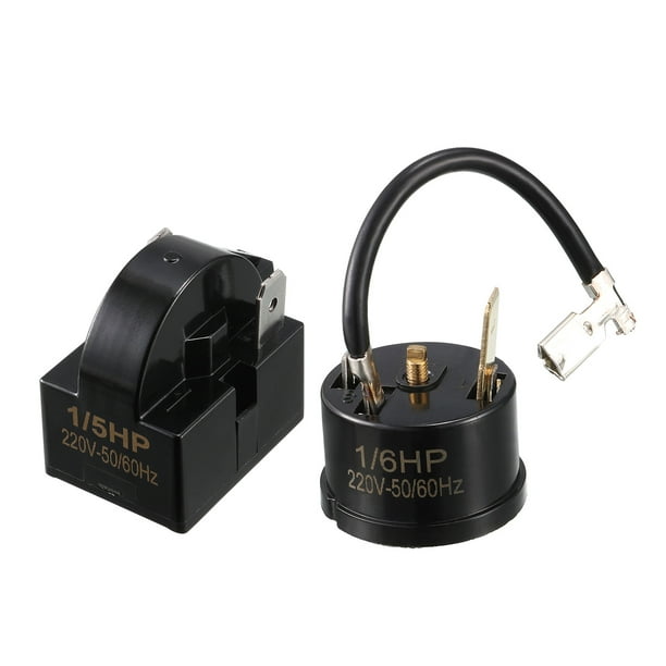 Unique Bargains Refrigerator PTC Starter Relay 15 Ohm 2 Pin Compressor ...