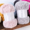 Faux Fur Yarn,Chunky & Fluffy Yarn for Crochet & Knitting, Super Soft ...