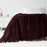 VERAMUSE Chenille Throw Blanket for Couch 60"X88" Lightweight Purple ...