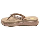 Volatile Womens Sol Rhinestone Thong Casual Sandals Casual - Walmart.com
