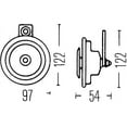 Hella Supertone Twin Disc Horn Box Set 350/415HZ (M26S) SPL / 922000991 ...