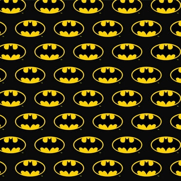 Batman Classic Bat Shield Logo Premium Roll Gift Wrap Wrapping Paper ...