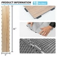 Art3d 18-Pack 36" x 6" Interlocking Luxury Vinyl Flooring Tile，Cover 27 ...