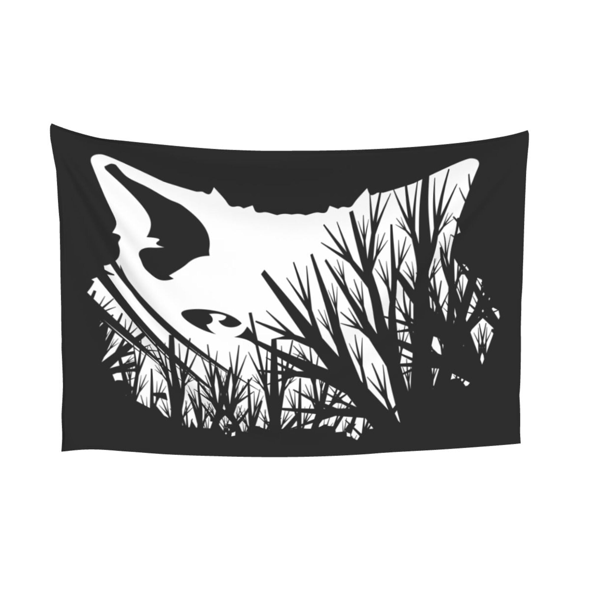 ZICANCN Funny Tapestry for Bedroom Aesthetic,Animal Fox Wolf Forest ...
