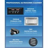 CREWORKS 3L Ultrasonic Cleaner Machine with 300W Heater and Digital ...