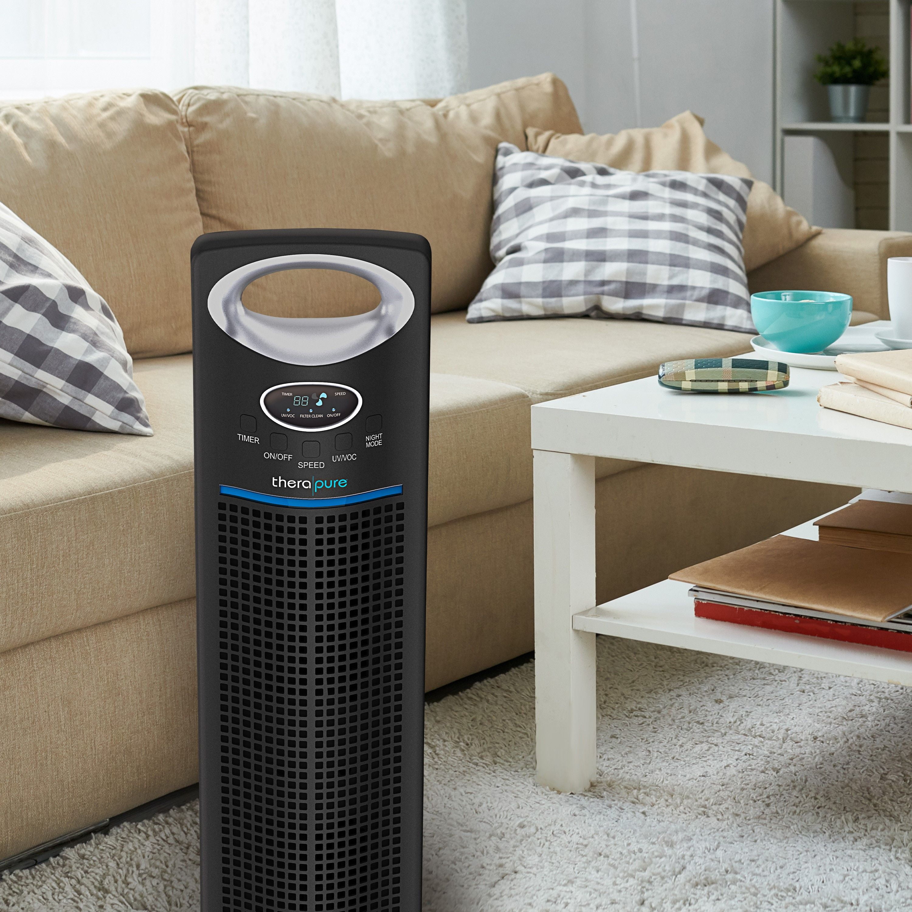 Envion Therapure Air Purifier Tower With Uv Light | Shelly Lighting