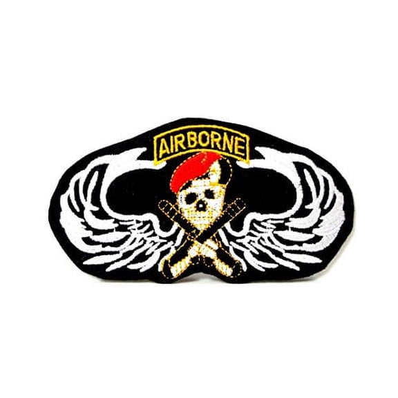 Special Forces Army Tab Red Embroidered Military Patch Iron or Sew ...