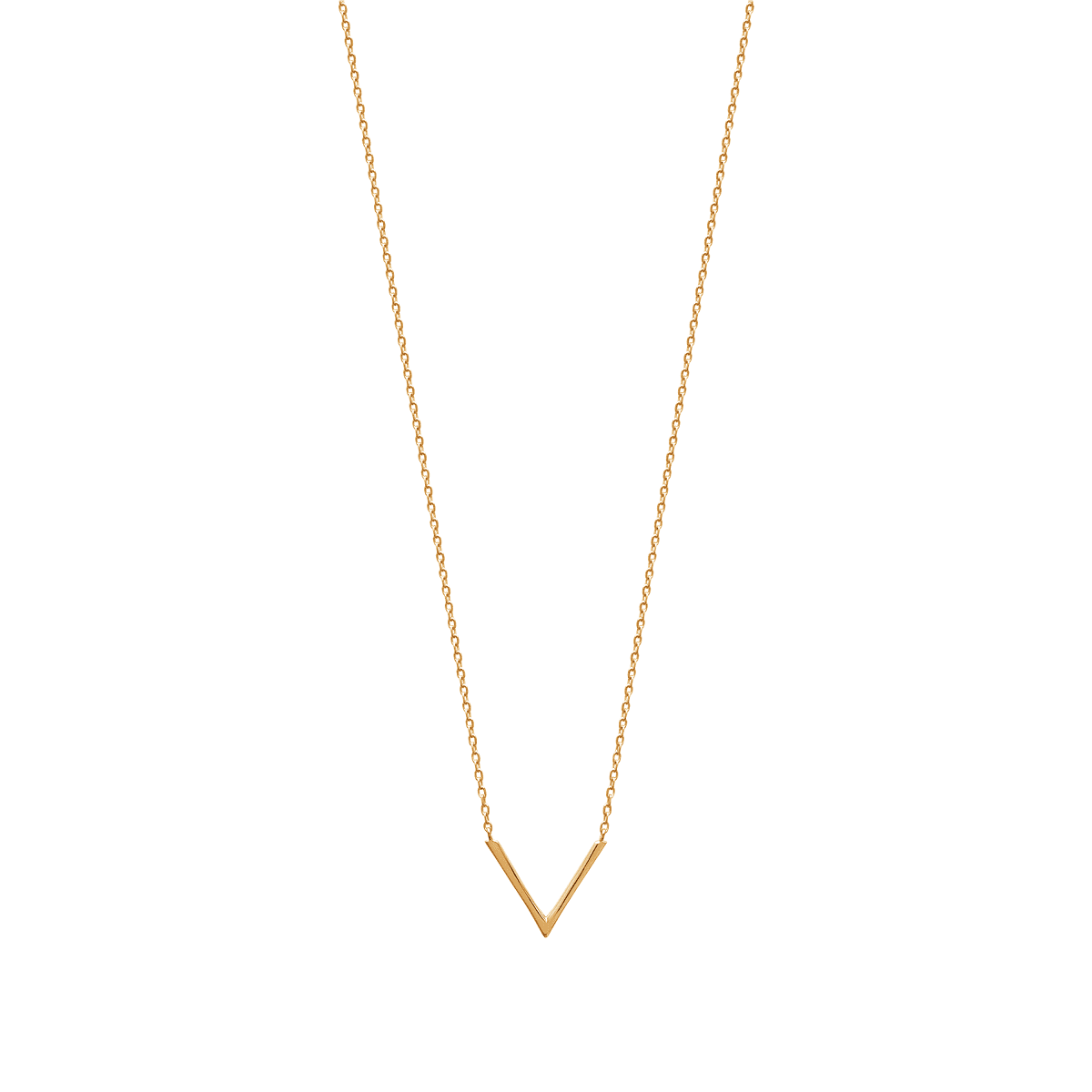 Click here for Mystigrey Aria 18k Gold Plated V Necklace For Girl... prices