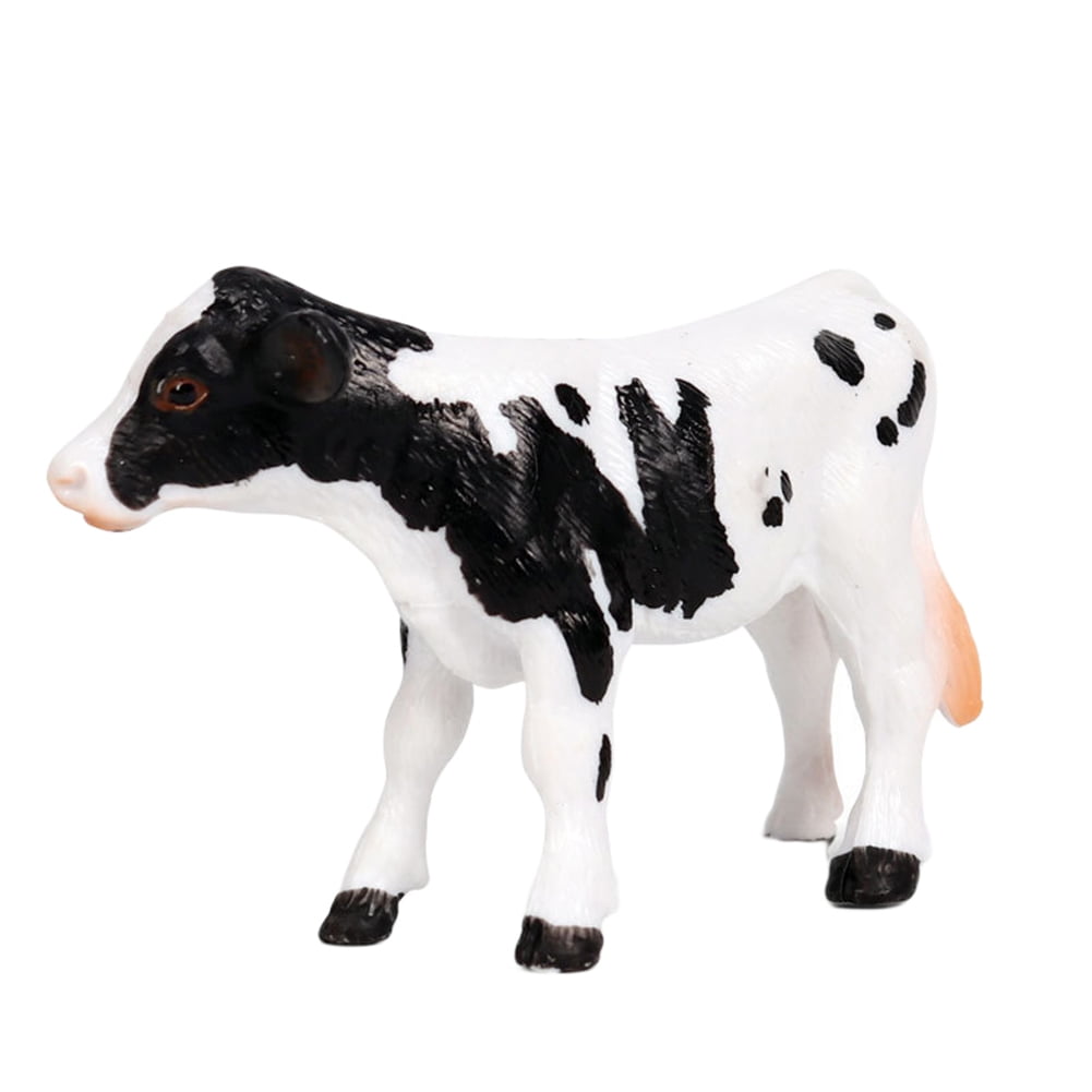 Realistic Cow Cattle Figurine Model Crafts Ornaments Educational Kids ...