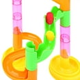 TOUMENY Marble Race Deluxe Building Blocks, DIY Maze Balls Track ...