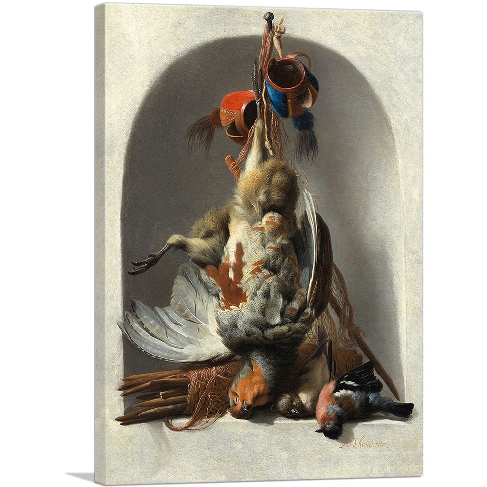 ARTCANVAS Still Life with Birds and Hunting Gear in a Niche 1633 Canvas ...