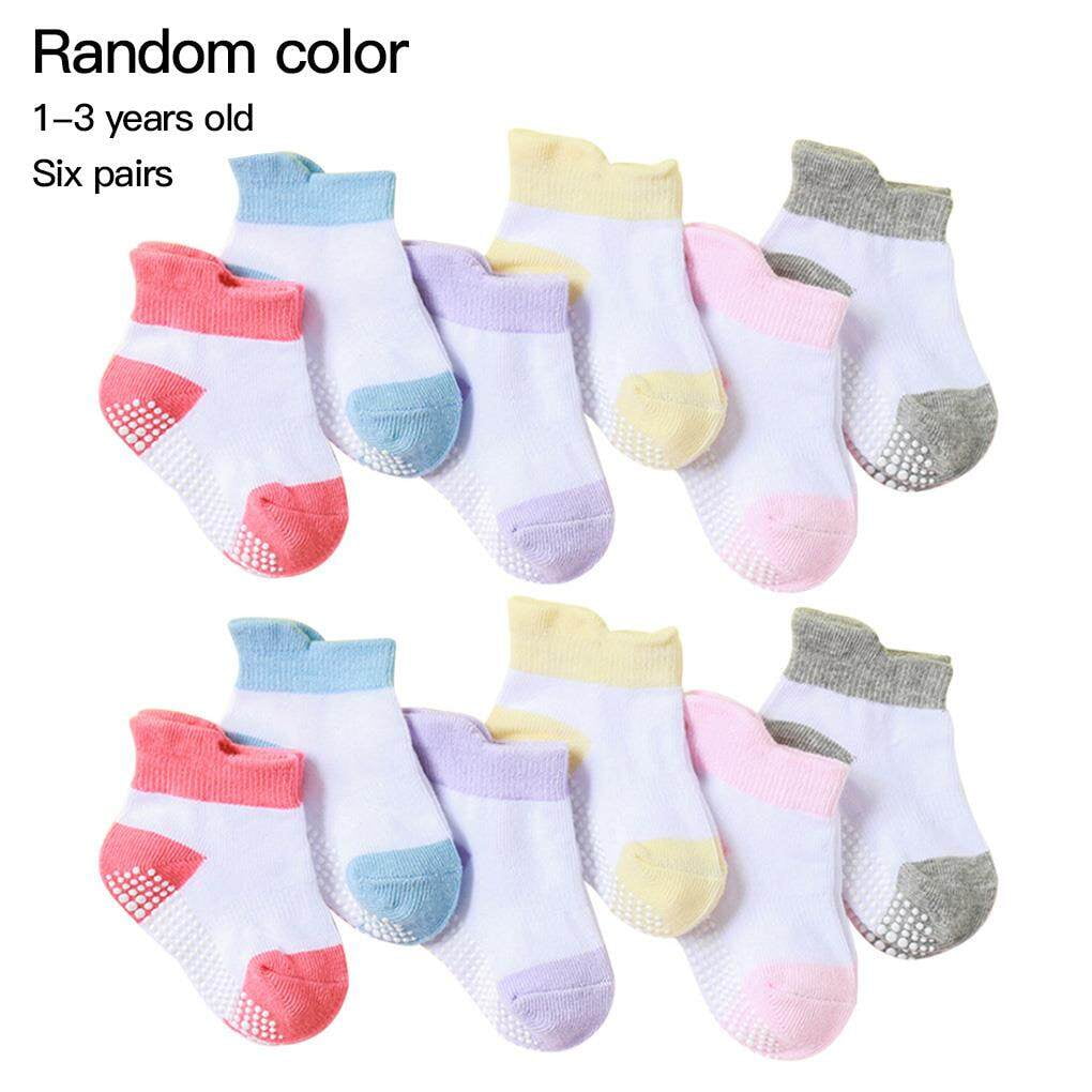 Click here for Xingzhi 6 Pairs Color Random Baby Cotton Socks Bre... prices