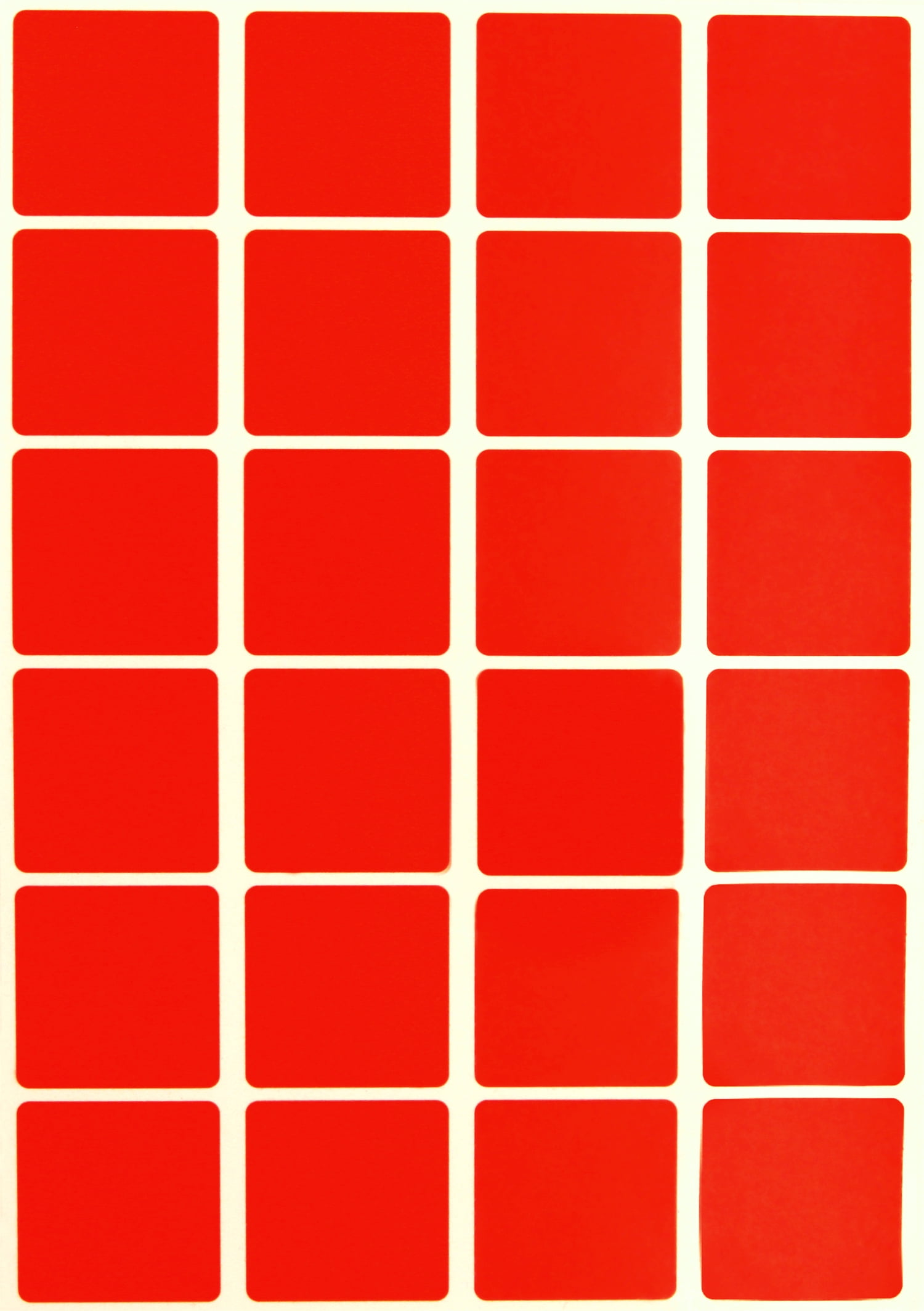 Royal Green Color-Coding Labels Square Stickers 1 inch x 1 inch, 25mm ...