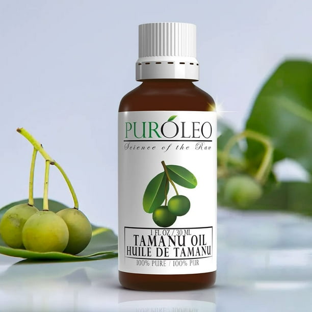 PUROLEO Tamanu Oil 1 Fl Oz/30 ML (Packed In Canada) 100% Pure Certified ...