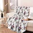 60 Inch Round Flannel Blanket for Adults & Kids, Soft, Cozy ...
