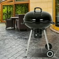 "Master Cook BBQ 22"" Round Portable Charcoal Kettle Grill for Outdoor ...