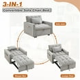 Dinosisco 3-in-1 Convertible Chair Bed, Sleeper Chair Lounge Chair ...