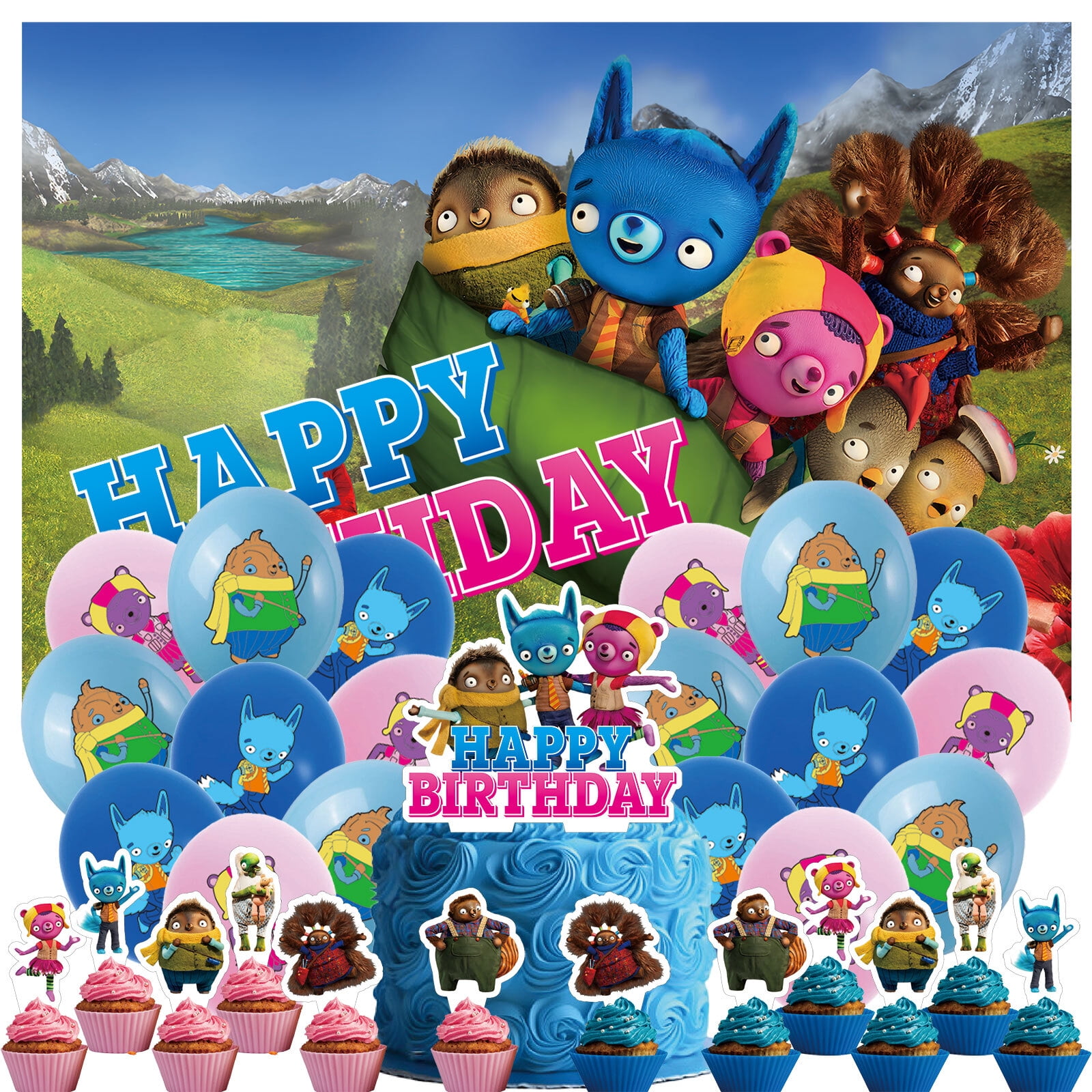 Click here for Balqoifd 32pcs For Tumble Leaf Cartoon Party Decor... prices