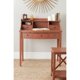 SAFAVIEH Landon 5-Drawer Writing Desk Henna Brown - Walmart.com