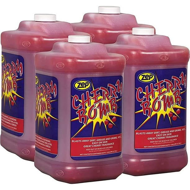 Zep Cherry Bomb Hand Cleaner - 1 Gallon (Case of 4) 95124 - Removes ...