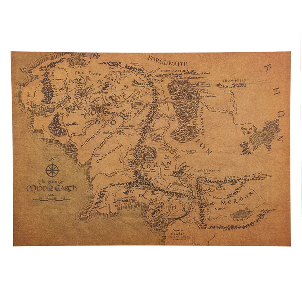 Middle Earth Map The Hobbit Path