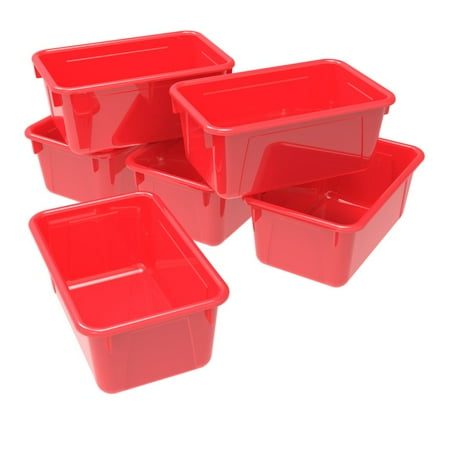 STOREX Small Cubby Bin, Classroom Red (Case of 5) | Walmart Canada