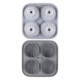 Shape Silicone Ice 4 Cavity Slow Melting Ice Sphere Tray With Funnel ...