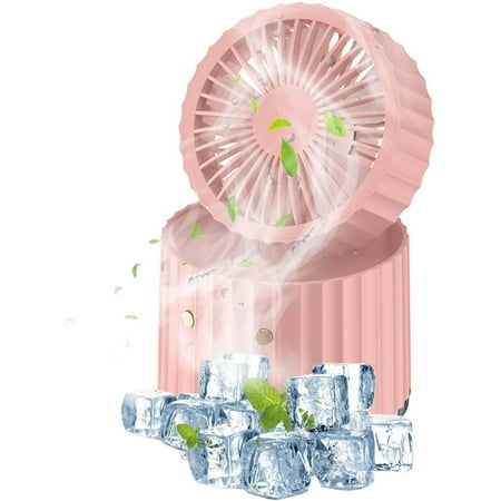 Mini Table Cooling Misting Fan, USB Personal Misting Fan Ultra-Quiet ...