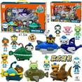 1Set Anime Cartoon Octonauts Figure Captain Barnacles Kwazii Peso Tweak ...