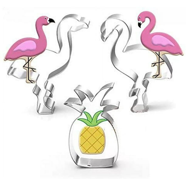 Hawaiian Cookie Cutter Set-5 Piece-Cactus, Pineapple, Flamingo, Palm ...