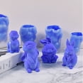 Easter Rabbit Cake Sugar Mold Fondant Cake Food Grade Silicone Baking ...
