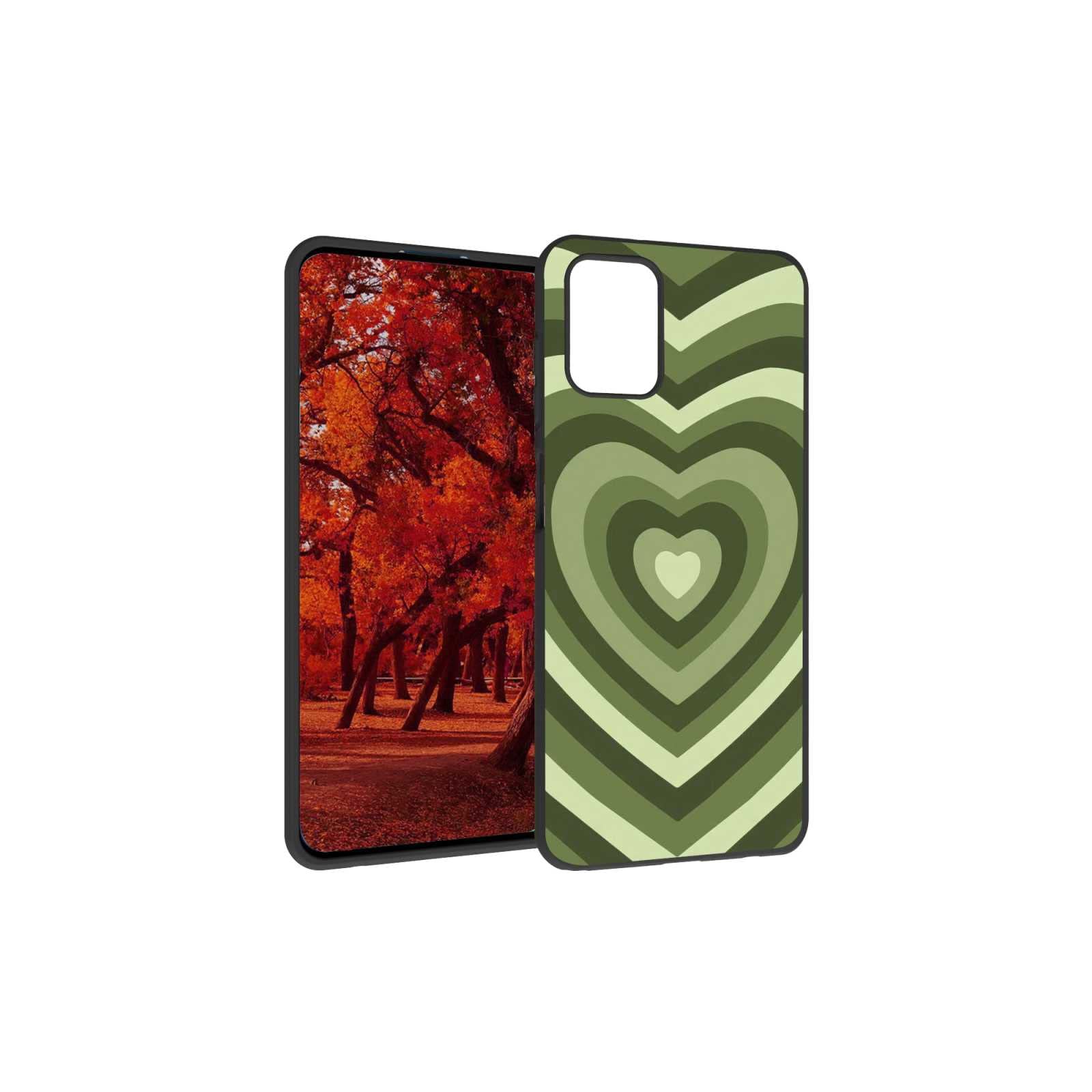 Compatible with Moto G Stylus 2021 Case, Sage Green Love Heart Coffee ...