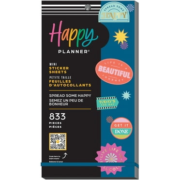 The Happy Planner Sticker Value Pack-Planner Basics - Mini, 1768 ...