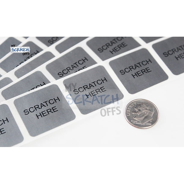 My Scratch Offs Silver 1 inch Square Scratch Here Text Scratch Off ...